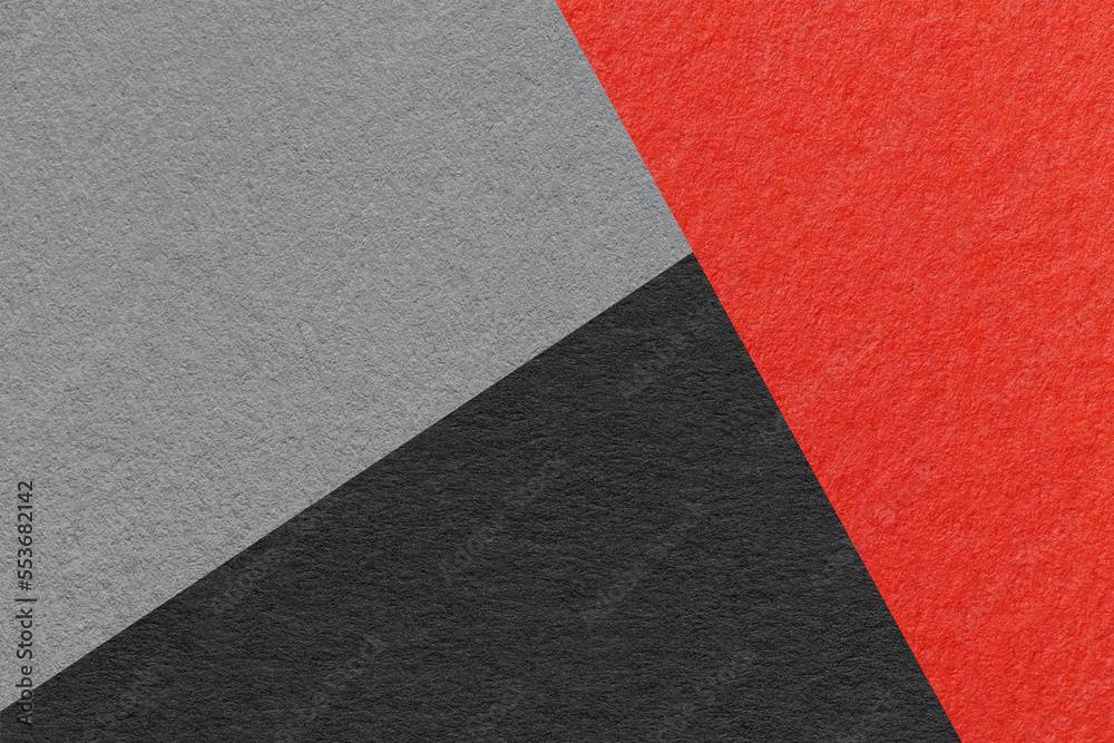 Texture of craft red, black and gray shade color paper background ...