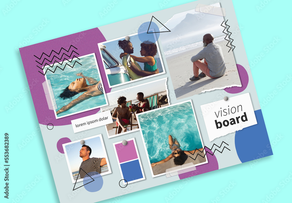 Vision Board Stock Template | Adobe Stock