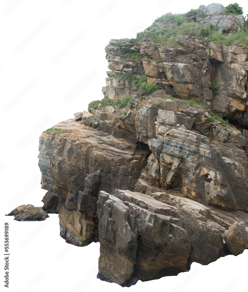 Isolated PNG cutout of a cliff on a transparent background, ideal for ...