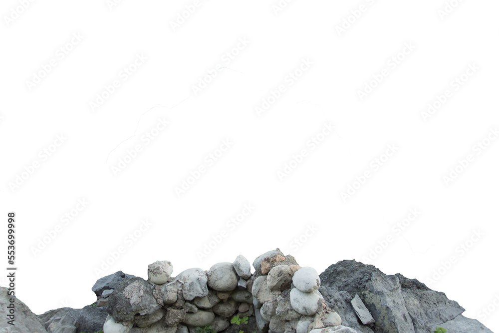 Isolated PNG cutout of a rock on a transparent background, ideal for ...