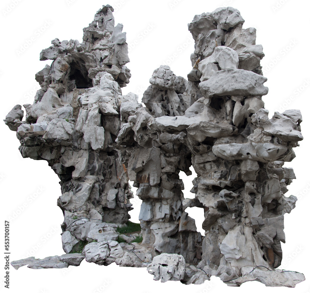 Isolated PNG cutout of a rock on a transparent background, ideal for ...