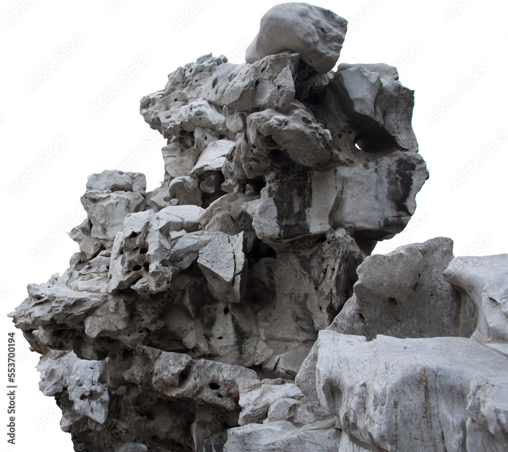 Isolated PNG cutout of a rock on a transparent background, ideal for ...