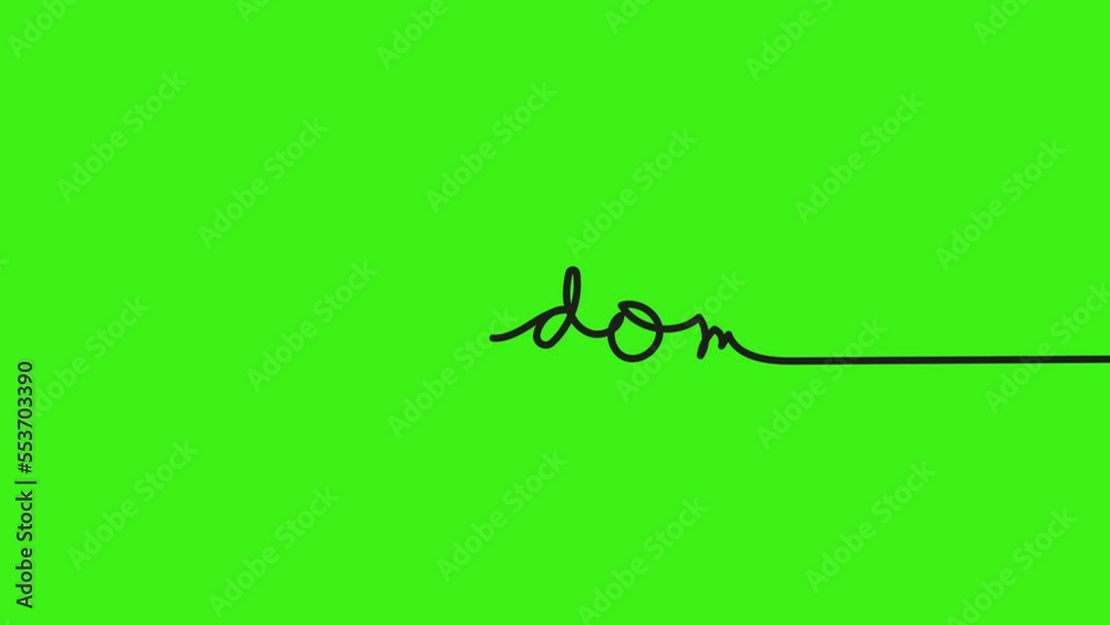 freedom. Hand-drawn greeting animation. One line style. motion ...
