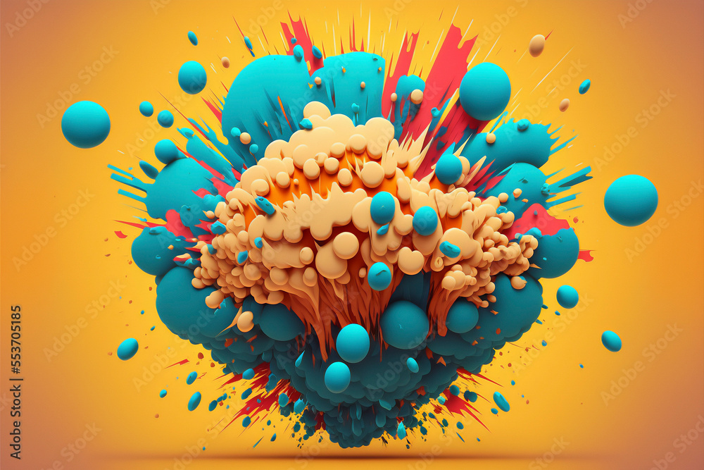 explosion pop art Stock Illustration | Adobe Stock