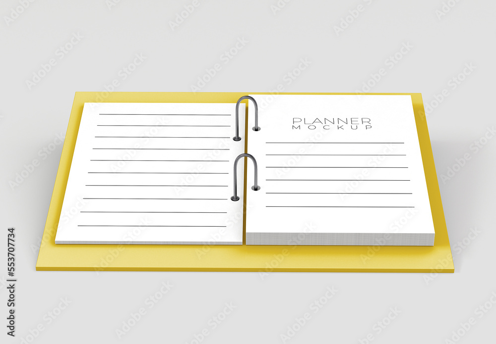 Front View Desktop Calendar Mockup Stock Template | Adobe Stock