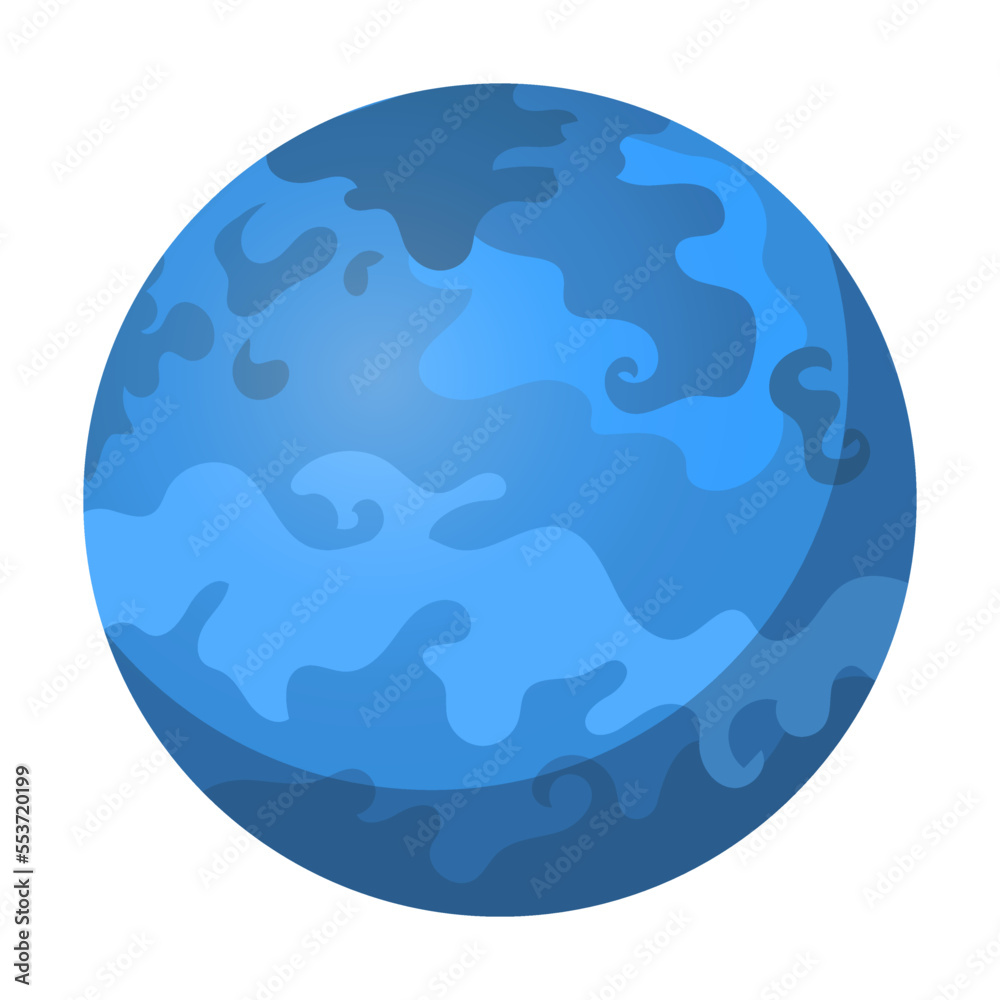 Vecteur Stock Venus planet of solar system vector illustration. Cartoon drawing isolated on ...