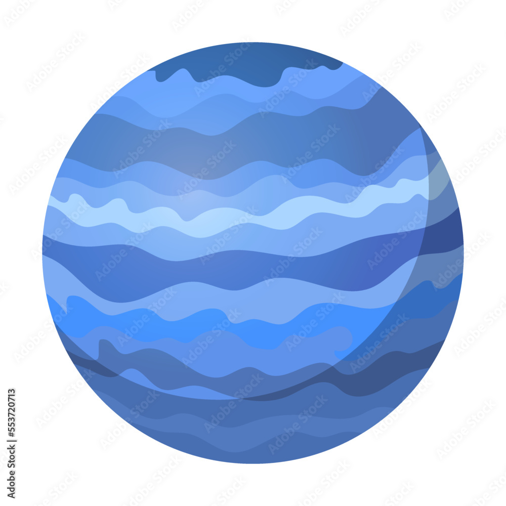 Vecteur Stock Neptune planet of solar system vector illustration ...