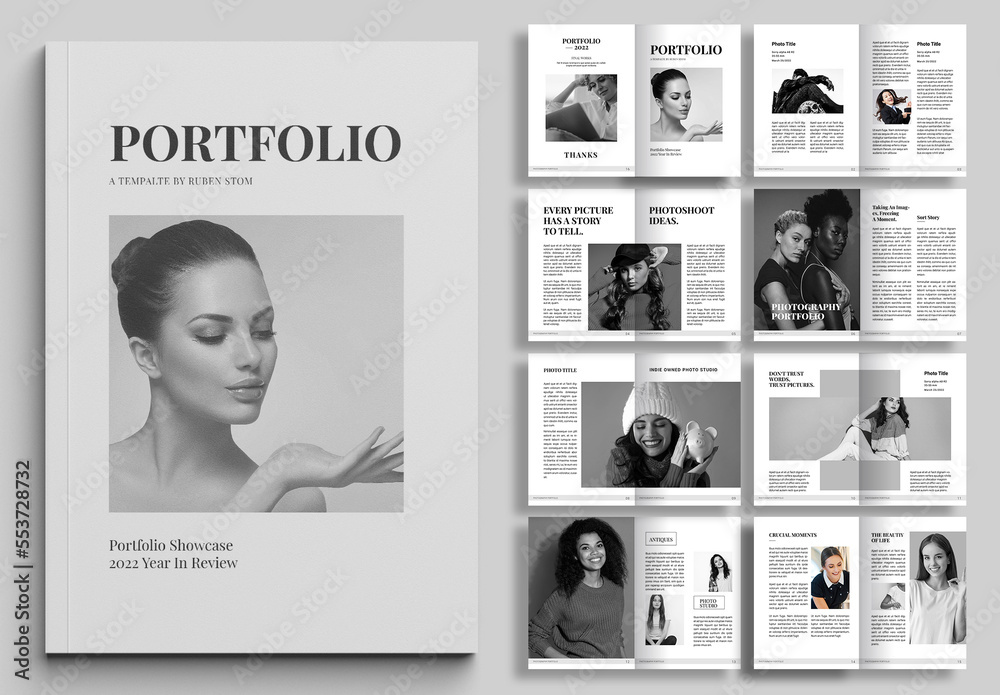 Portfolio Layout Stock Template Adobe Stock