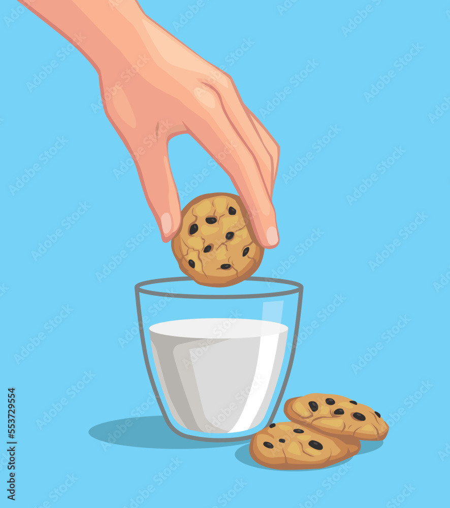 Cookies And Milk Cartoon