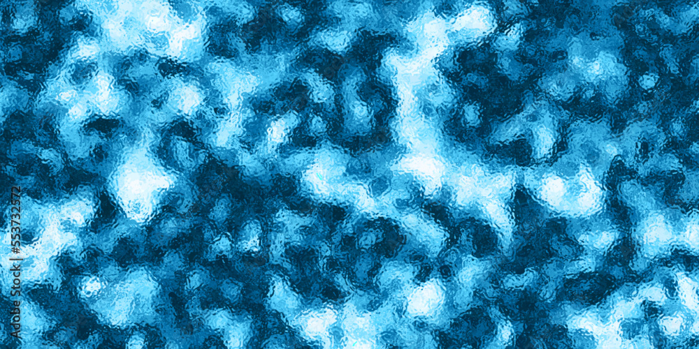 Frosted glass texture.Blue glass texture background.Light matte surface ...