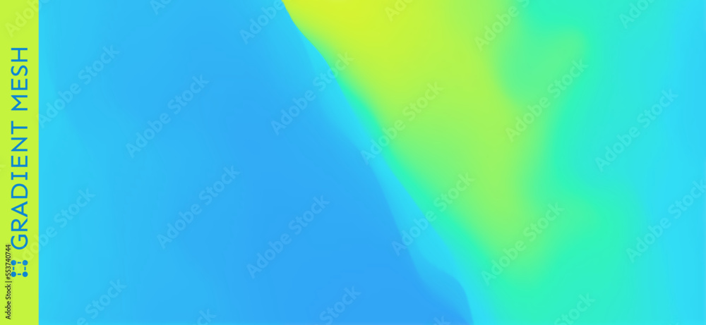 Plakat Abstract gradient mesh background. Grid-based painting technique ...