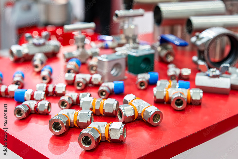 various kind of metal coupling or air line fitting equipment of ...