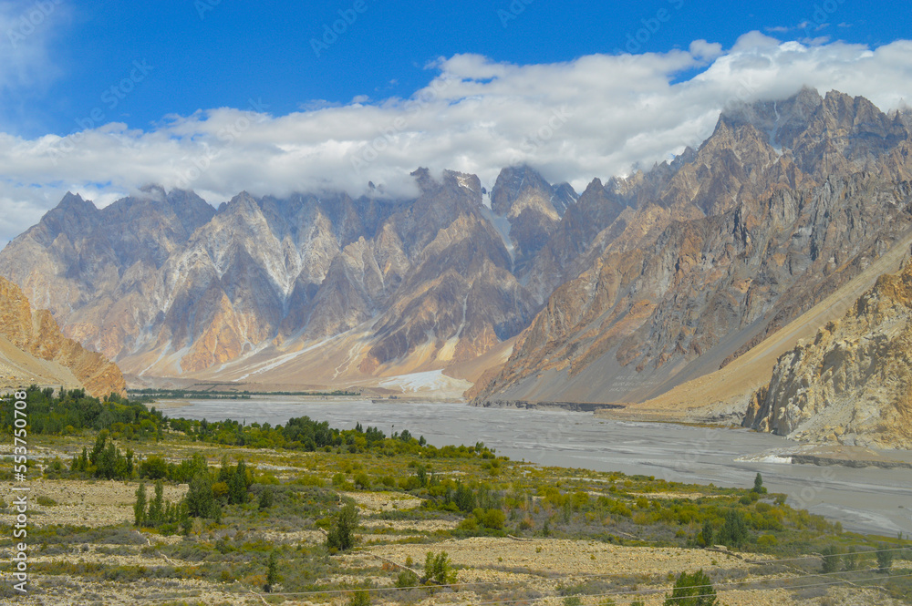 Beautiful Peaks of Passu Cones, Hunza Valley Stock Photo | Adobe Stock