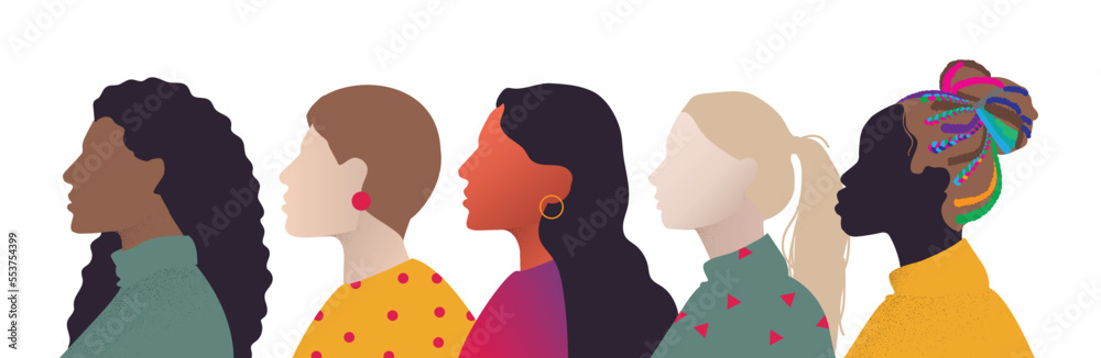 concept of strong woman power, diversity and inclusion, equality ...