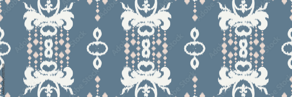 Ikat triangle batik textile seamless pattern digital vector design for ...