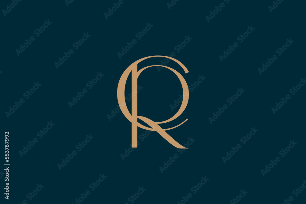 CR letter typography, CR logo, CR brand Logo, CR fashion logo Stock ...