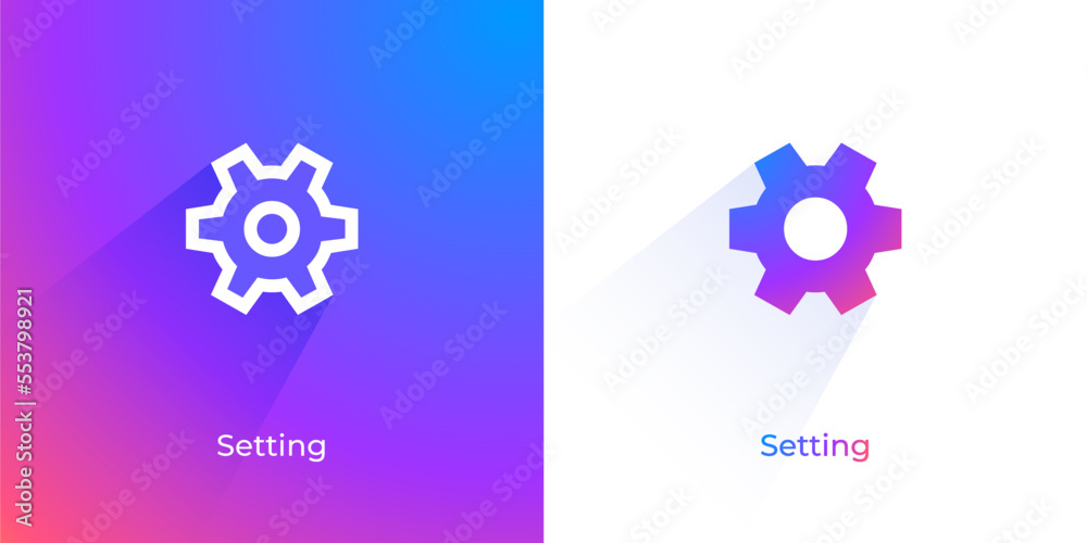 App settings button icon vector settings illustration of icons for web ...