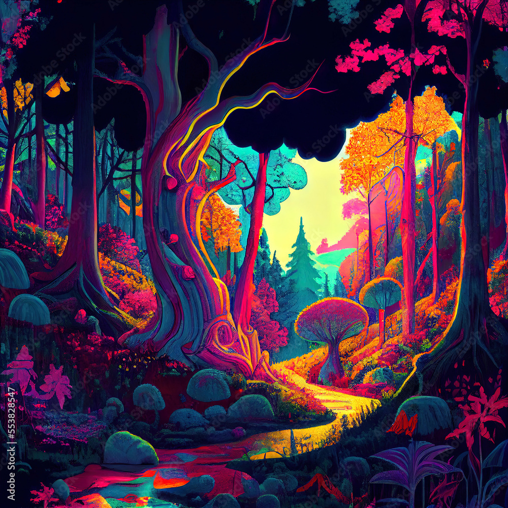 Psychedelic Forest
