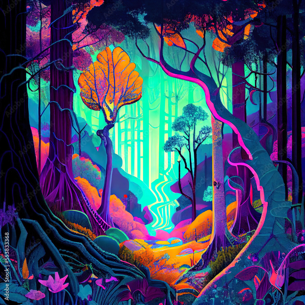 Psychedelic Forest