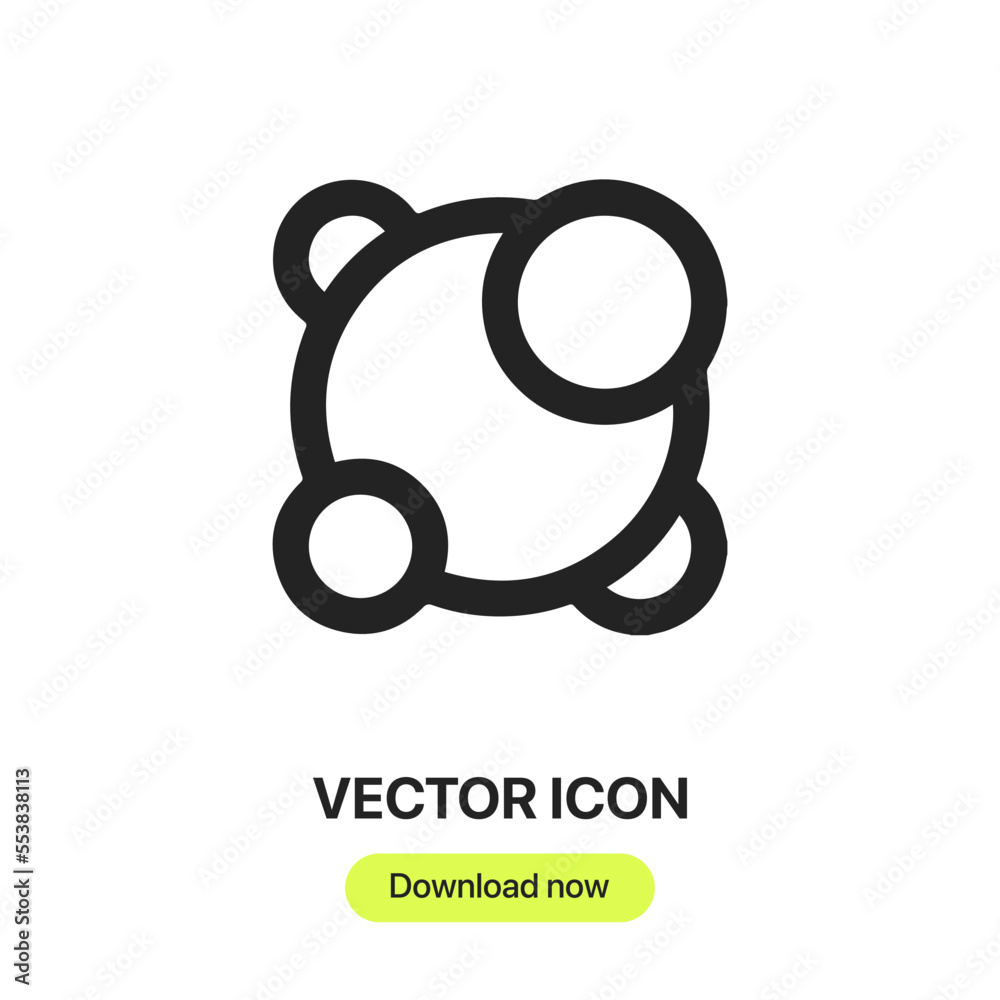 metabolism icon vector. Linear style sign for mobile concept and web ...