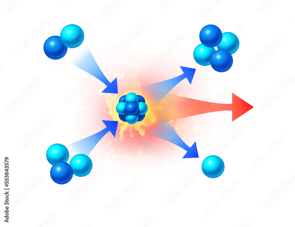 Fusion Energy Concept and Nuclear power generation physics science ...