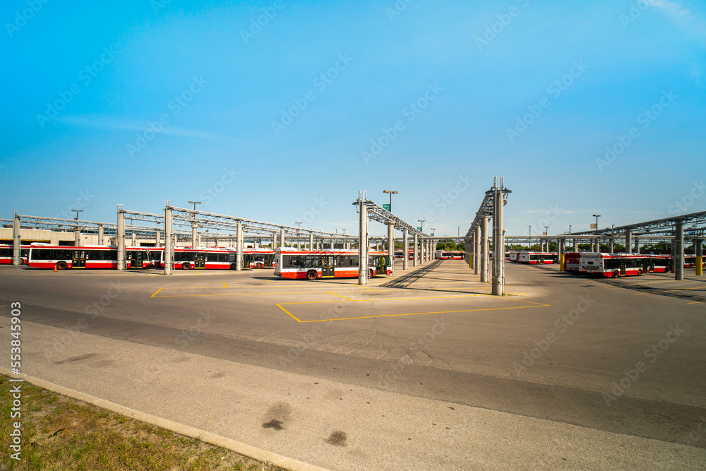 Toronto, Ontario, Canada – September 6, 2022: TTC buses public transit ...