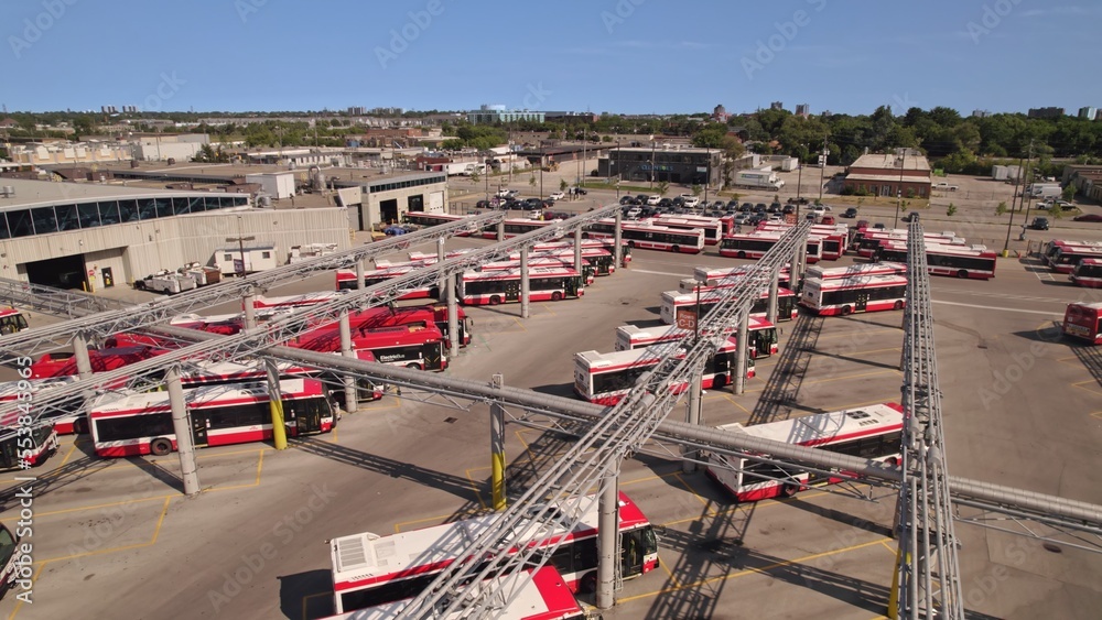 Toronto, Ontario, Canada – September 9, 2022: TTC buses public transit ...