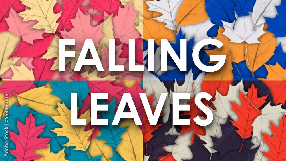 Falling Leaves Transition Title Stock Template | Adobe Stock