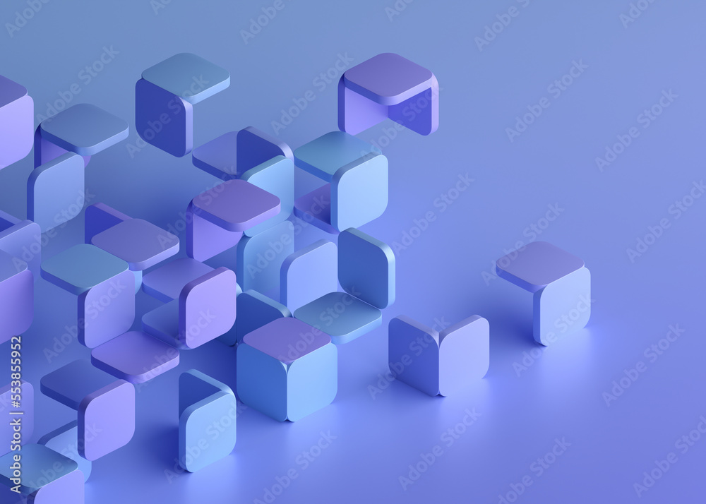 Abstract 3D Render Stock Illustration | Adobe Stock