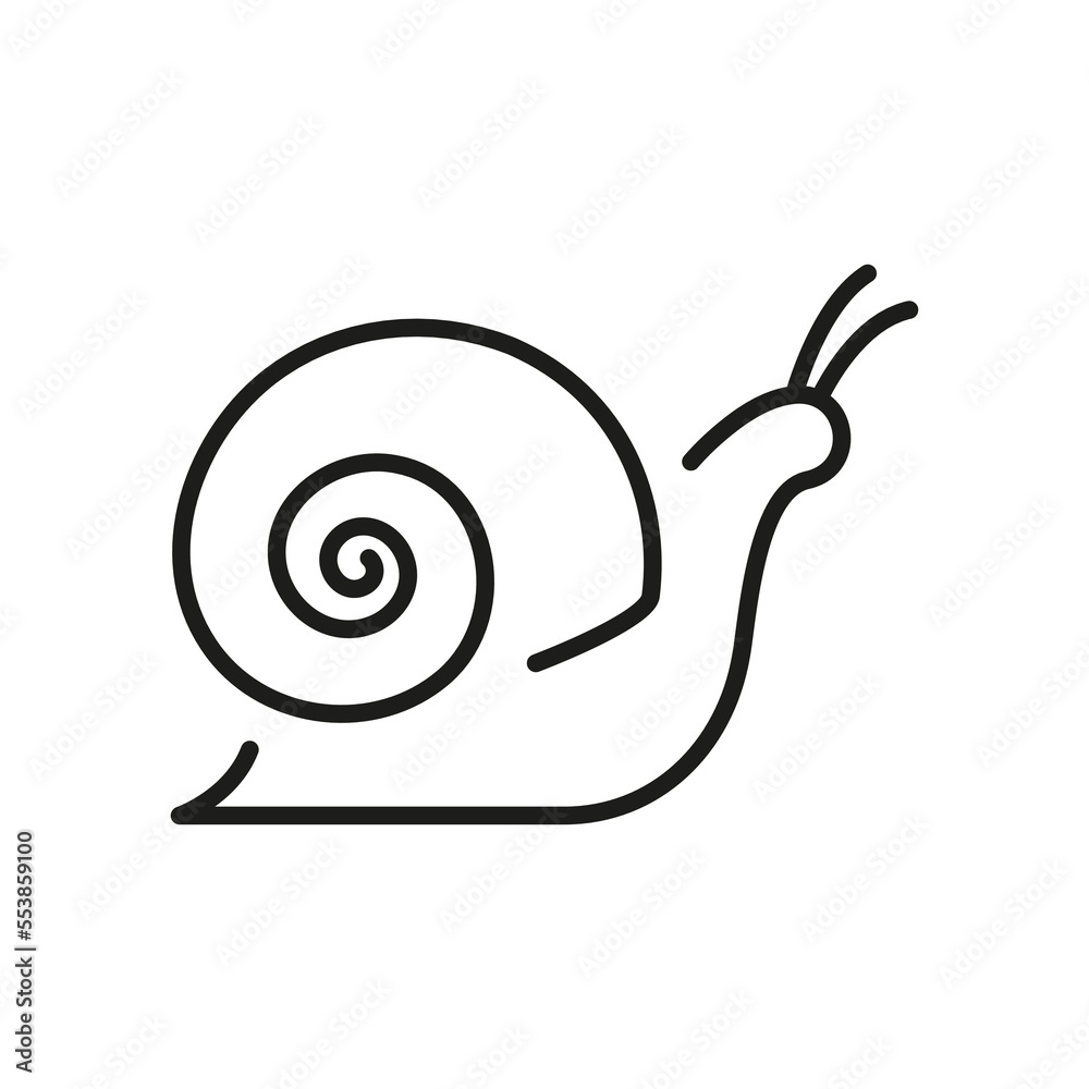 Snail Line Icon. Slug in Shell Crawl Linear Pictogram. Helix Slow Icon ... Snail Line Icon. Slug in Shell Crawl Linear Pictogram. Helix Slow Icon ...