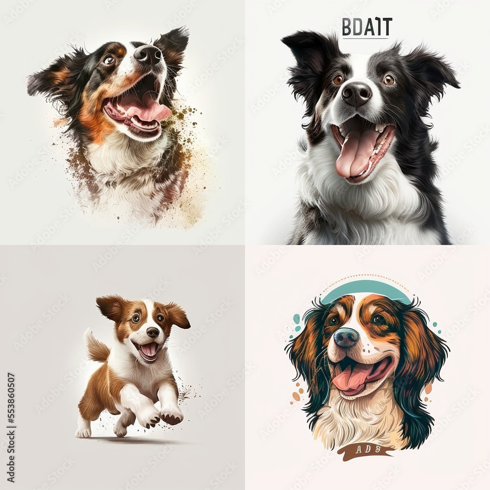 funny dog logo, gangster dog logo, cute dog logo, boss dog logo Stock ...