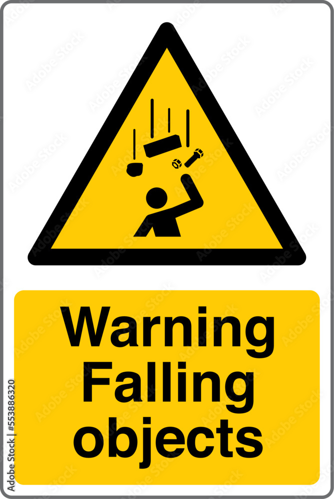 Safety Sign Marking Label Symbol Pictogram Standards Warning Falling ...