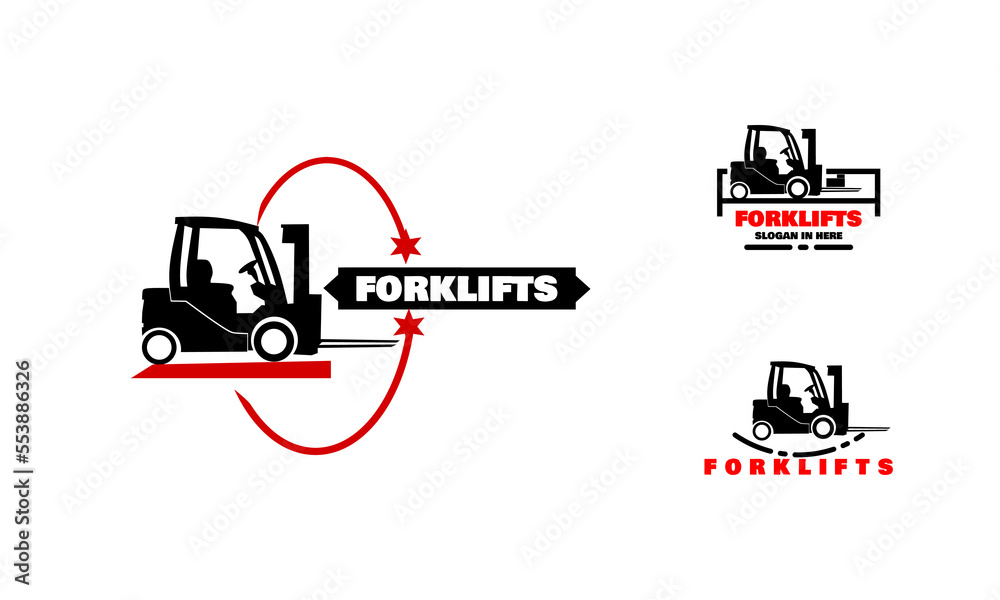 Construction Vehicle logo designs vector, Forklift logo Stock Vector ...