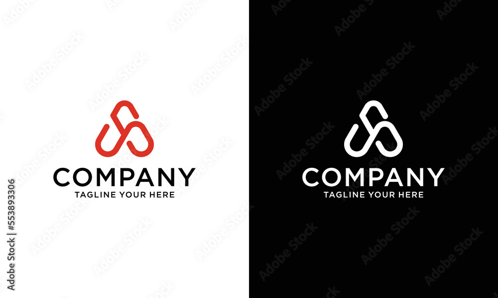 AS Letter Brand Logo Design Stock Vector | Adobe Stock