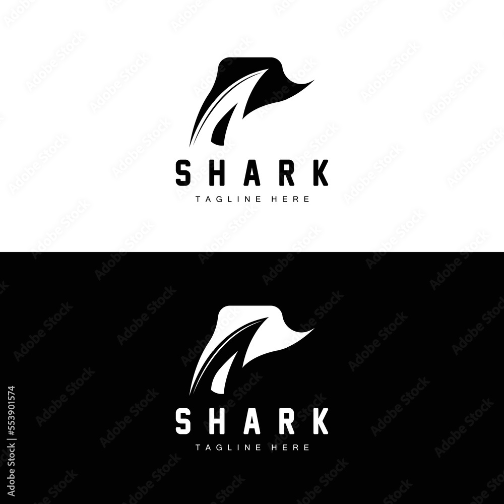 Shark Logo, Wild Fish Vector Illustration, Ocean Predator, Product ...