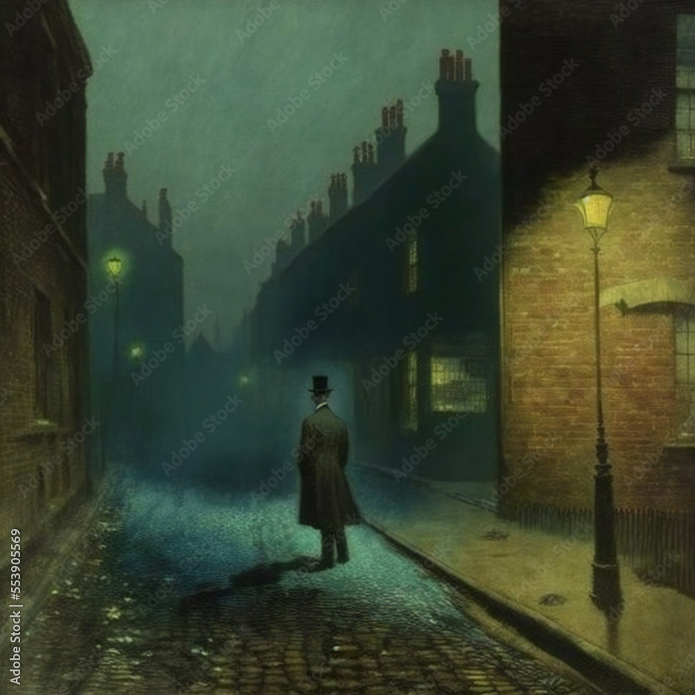 Victorian London Painting