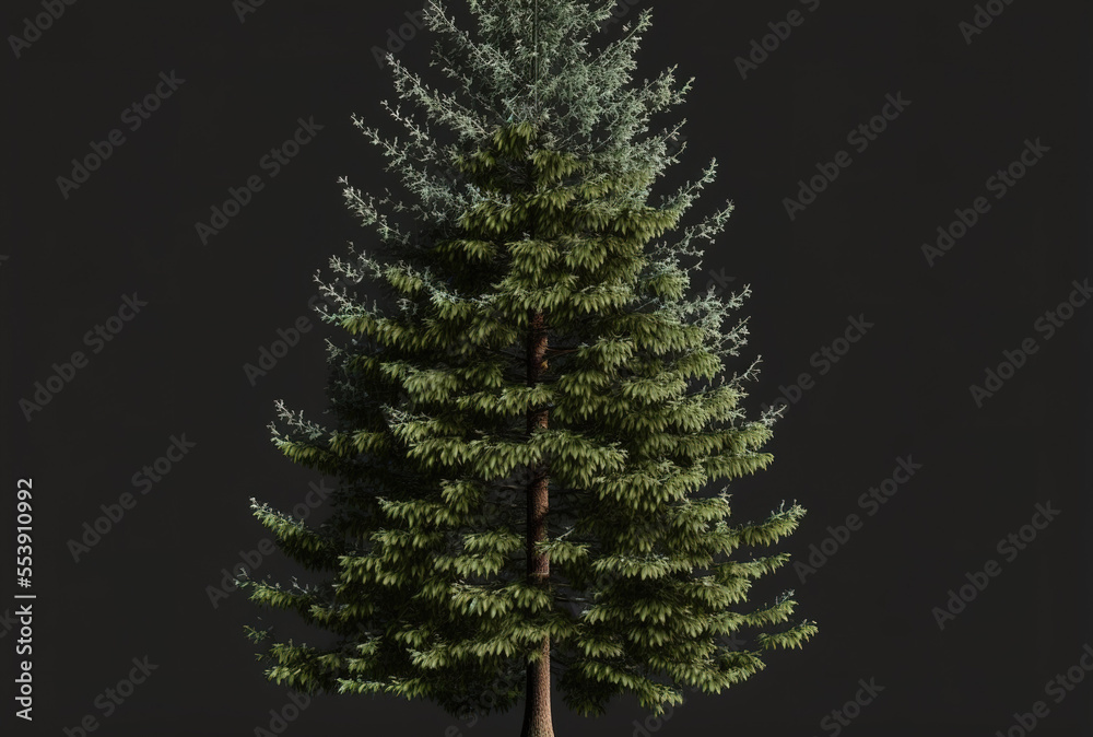 Picea abies tree, seen from the left. PNG with a cutout alpha channel ...