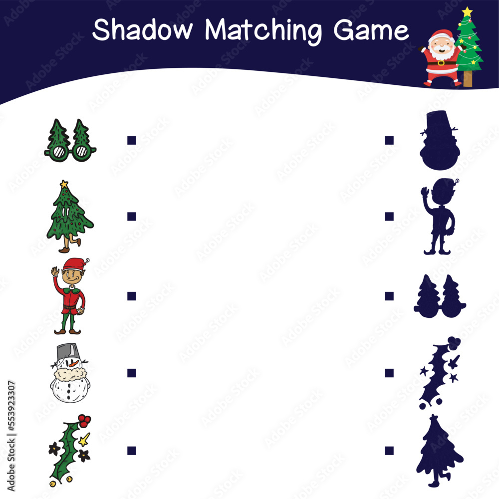Shadow matching game worksheet Educational printable worksheet for ...