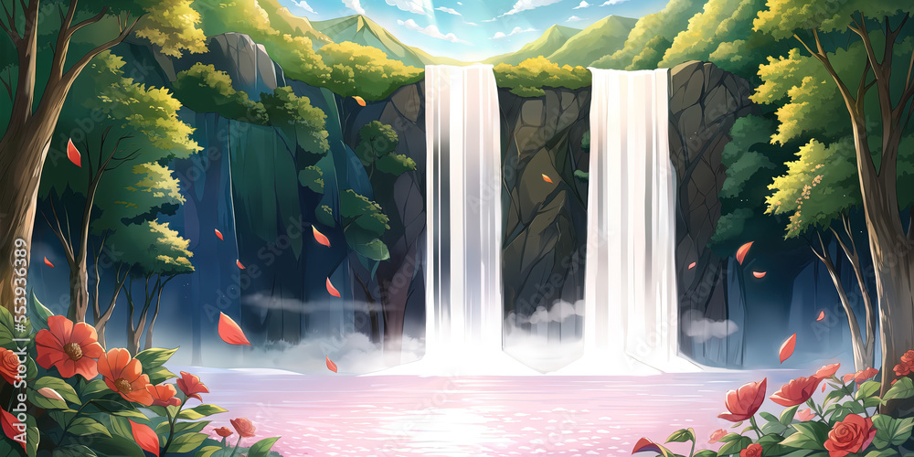2D Visual Novel: Fantasy Nature Vol. 1 - Stylized Anime Background ...