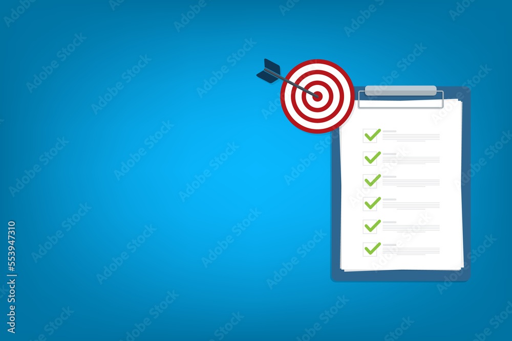 Assignment target. Clipboard, checklist. Project task management and ...