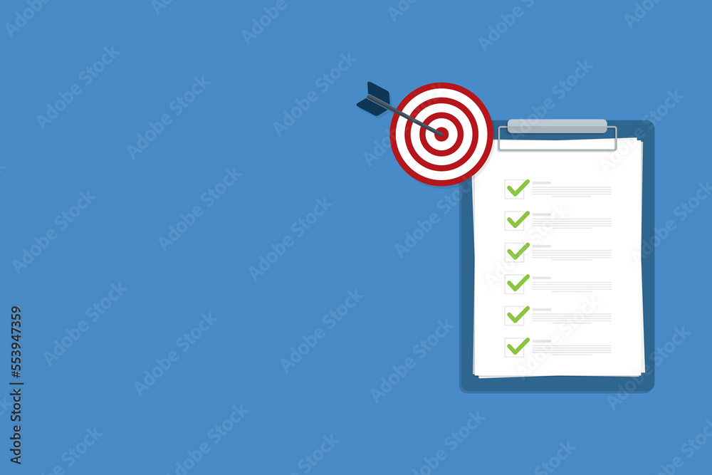 Assignment target. Clipboard, checklist. Project task management and ...