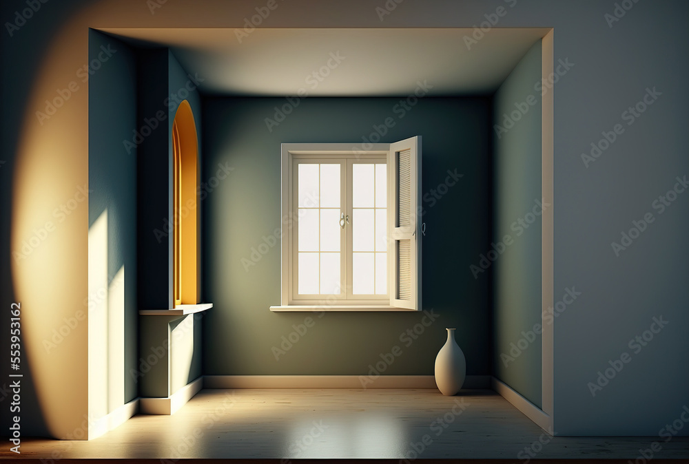 simple backdrop for the inside of a home. Generative AI Stock ...