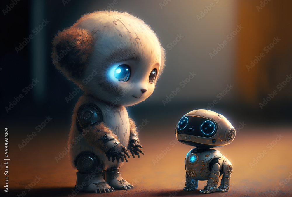 Small and adorable companion robot with artificial intelligence that ...