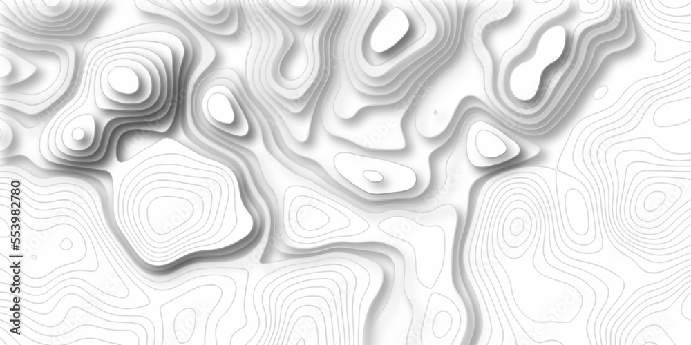 Vecteur Stock Topographic map. Geographic mountain relief. Abstract ...