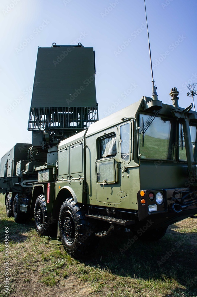 MAKS-2011 on territory of airfield LII im. Gromov. Command post with a ...