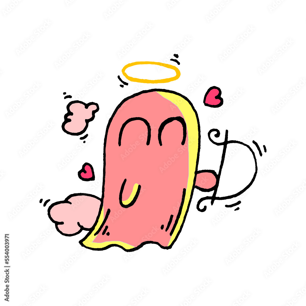 Cartoon Angel of Death Clipart Stock Illustration | Adobe Stock