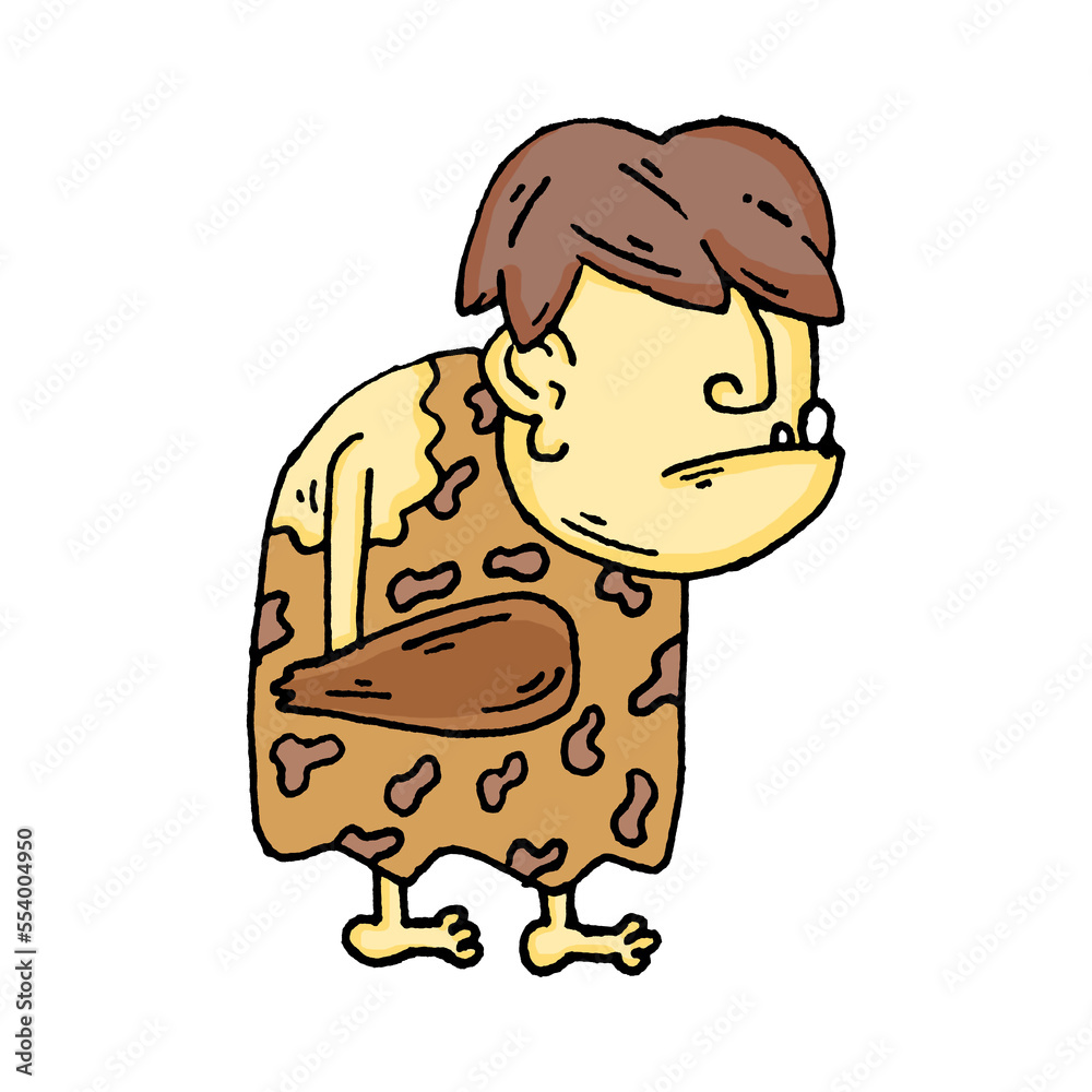 Cartoon Caveman Clipart Stock Illustration | Adobe Stock