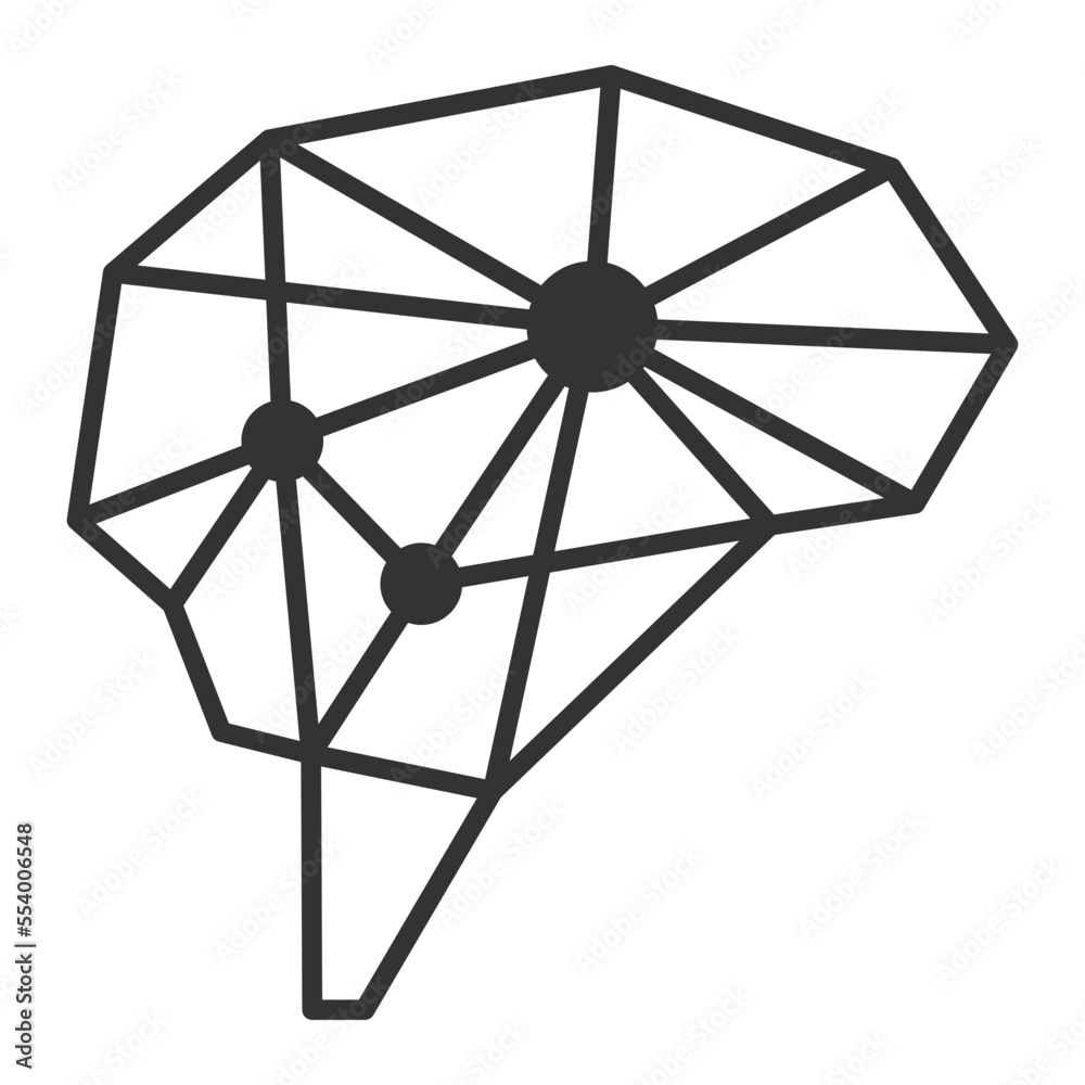 Artificial intelligence AI and machine learning icon Stock Vector ...