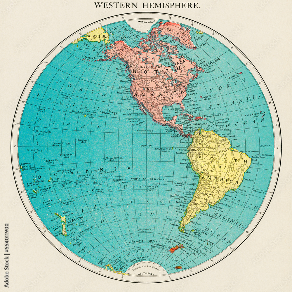 public domain political western hemisphere map enhanced from original ...
