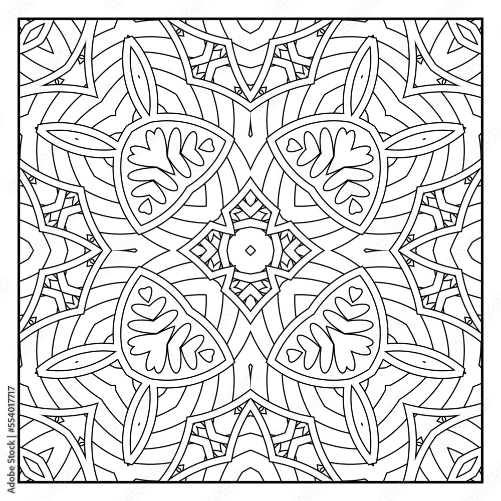 Mandala coloring page for adults. Mandala background. Mandala pattern ...